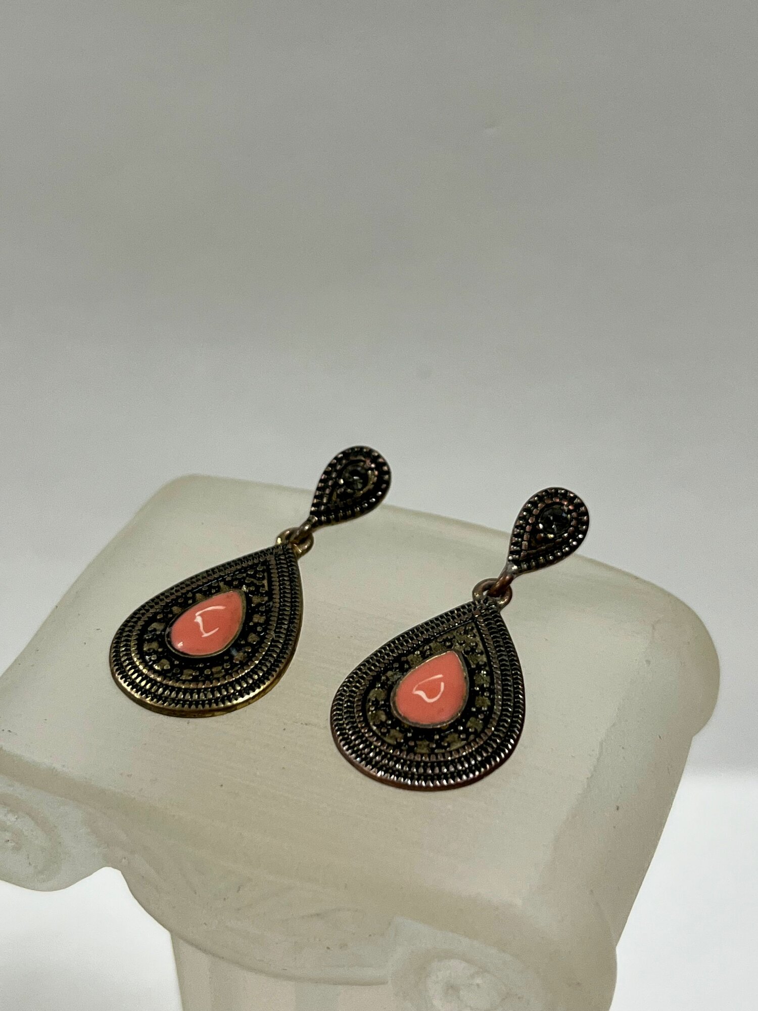 Серьги Капли, под винтаж