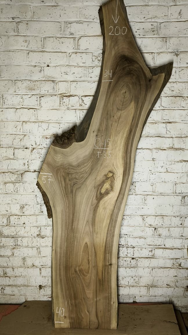 Слэб дерева Орех грецкий О15, выровнен в плоскости, влажность 10-11%