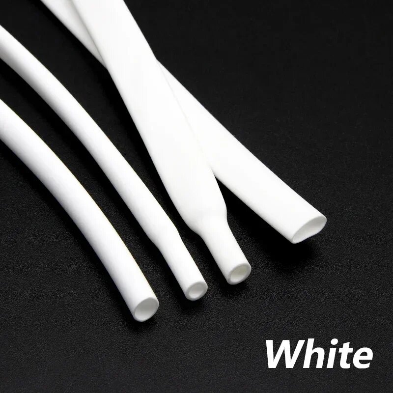Термоусадочная трубка силиконовая 1,7:1 0,8-30 мм White, 1 meter, 12mm