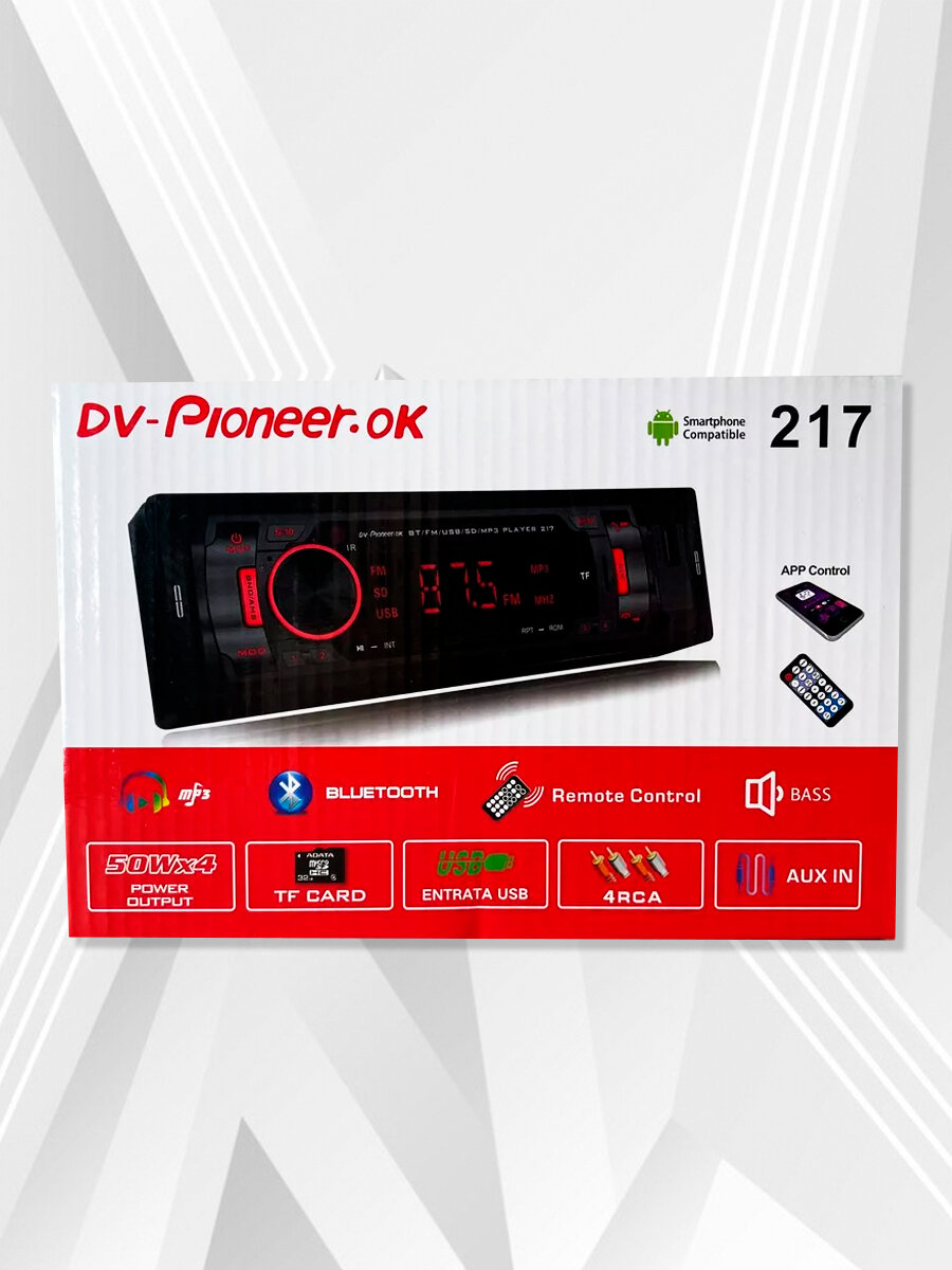 Магнитола с блютузом для автомобиля Dv-Pioneer. Ok 217