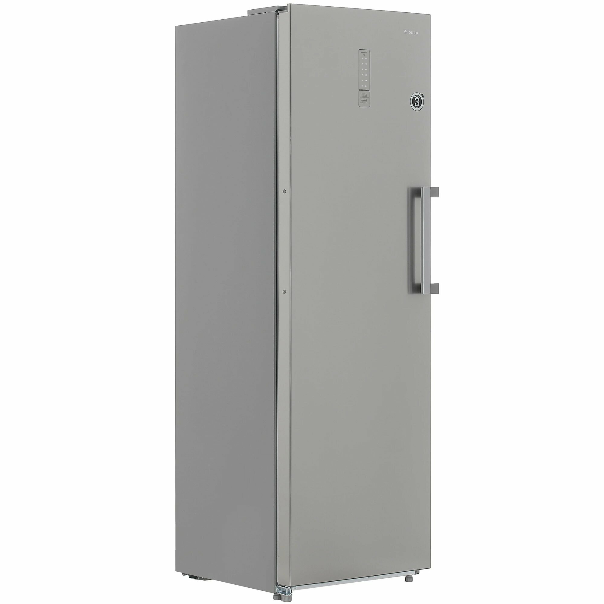 Морозильный шкаф DEXP F4-28AMA, серебристый, для мяса и овощей, No Frost