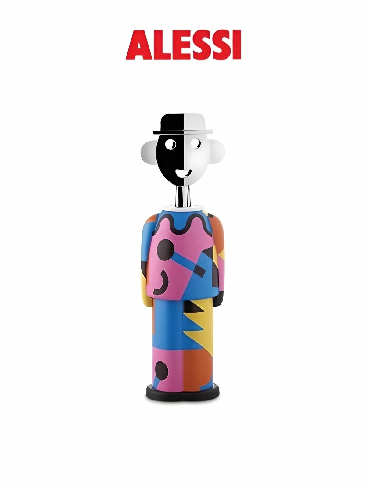 Итальянский штопор ALESSI из нержавеющей стали для красного вина, креативный дизайн с улыбкой, премиальный подарок