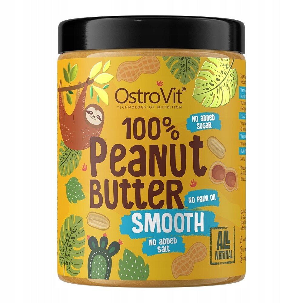 Арахисовое Масло Ostrovit Peanut Butter (1000 гр) без сахара