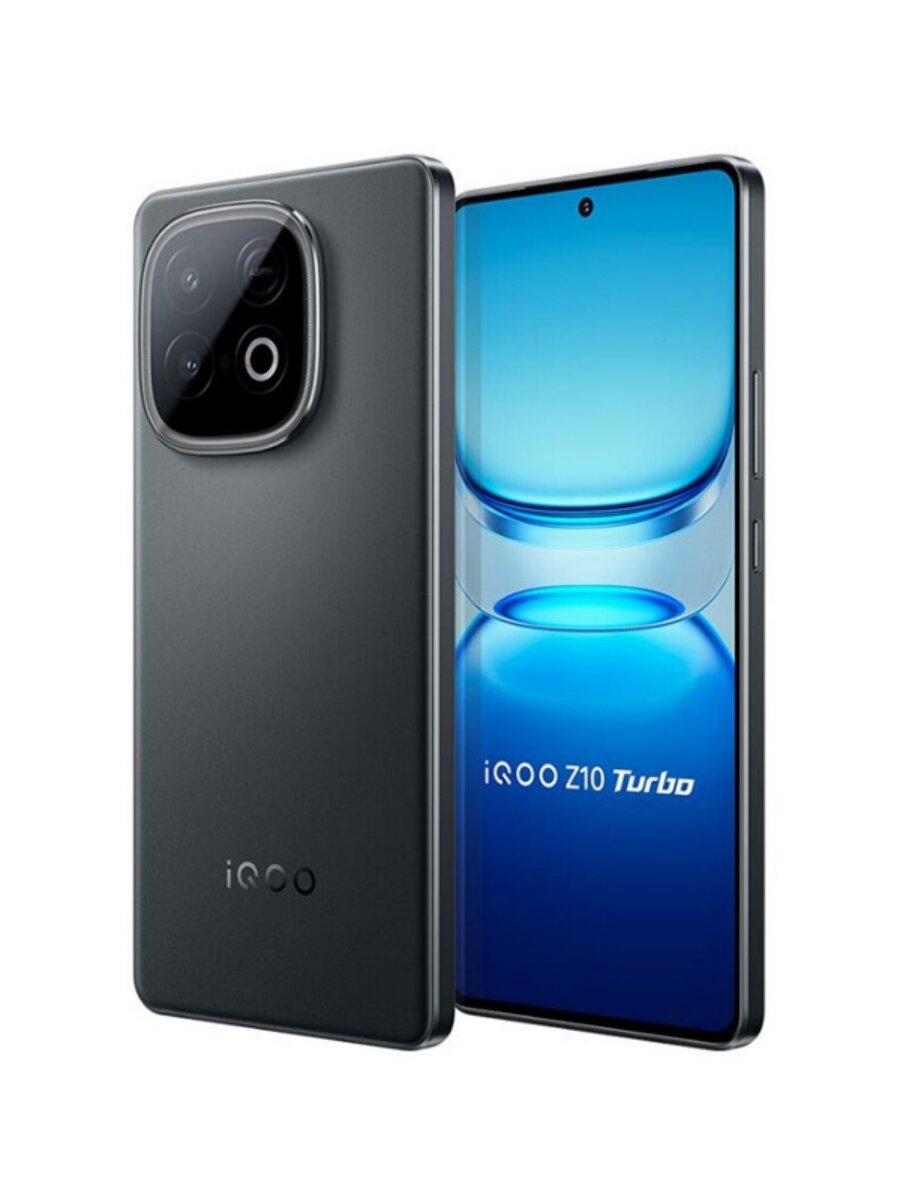 Смартфон iQOO Z10 Turbo 5G 12+256G Black 6.78-inch screen 2800×1260 px
