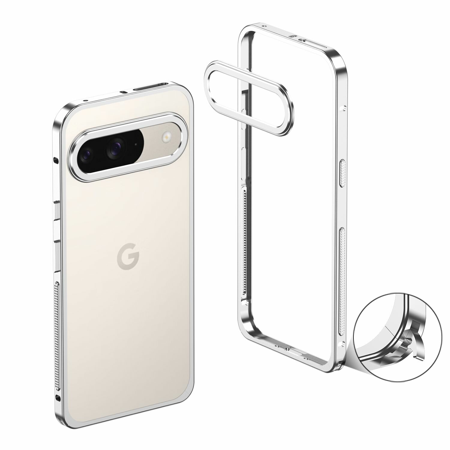 Чехол для Google Pixel 9 золотой, DY03 — надёжная защита смартфона