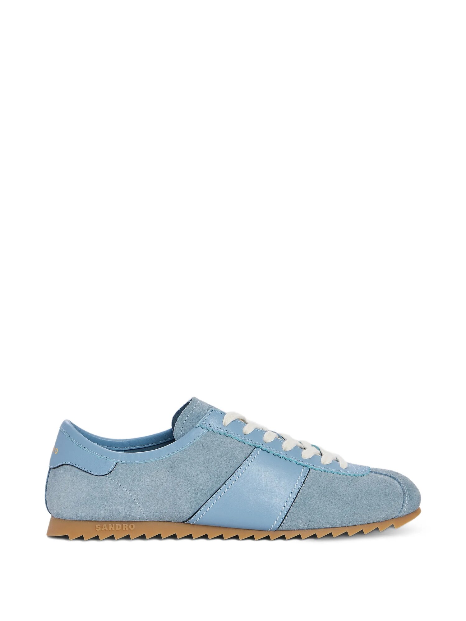 Кроссовки Low-top leather and suede trainers