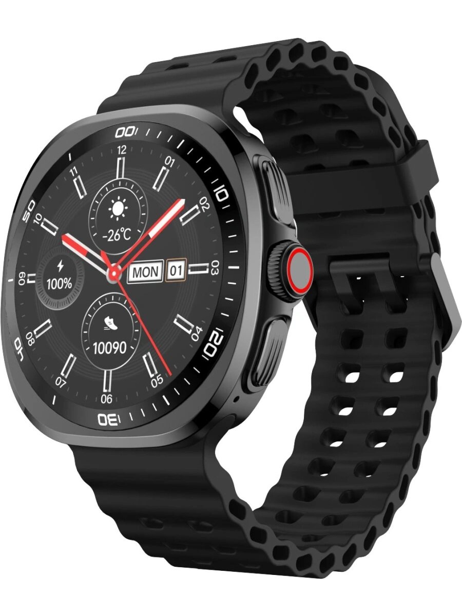 Смарт-часы Tecno Watch Neo 1.43" черный/чер/оран
