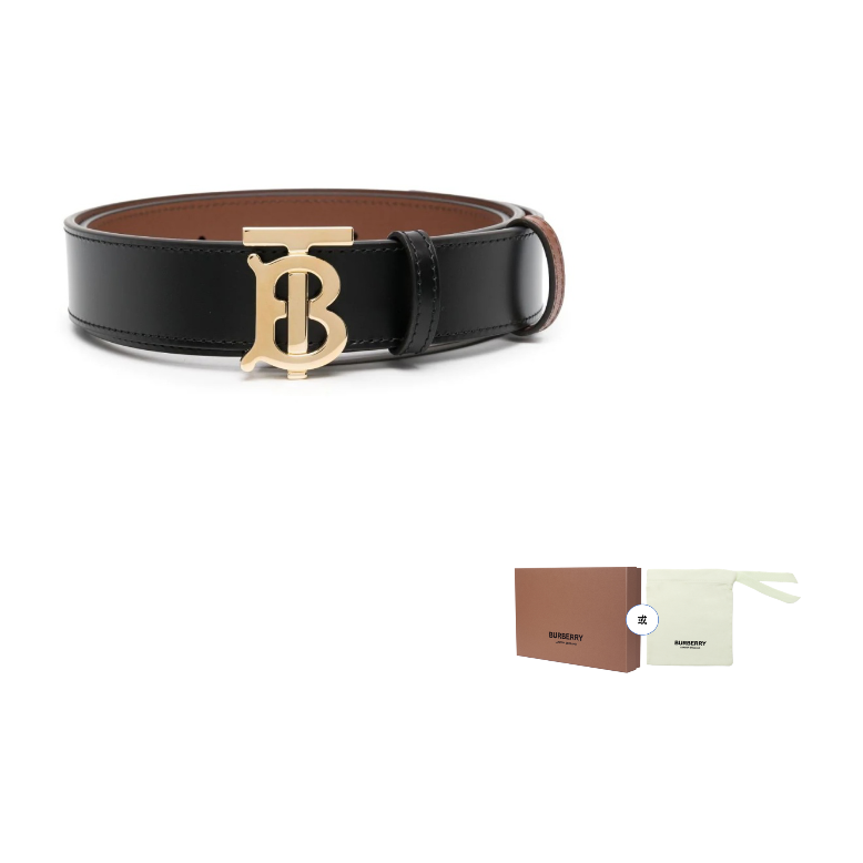 Ремни из телячьей кожи Burberry Женские Черные Ширина 3 см L
