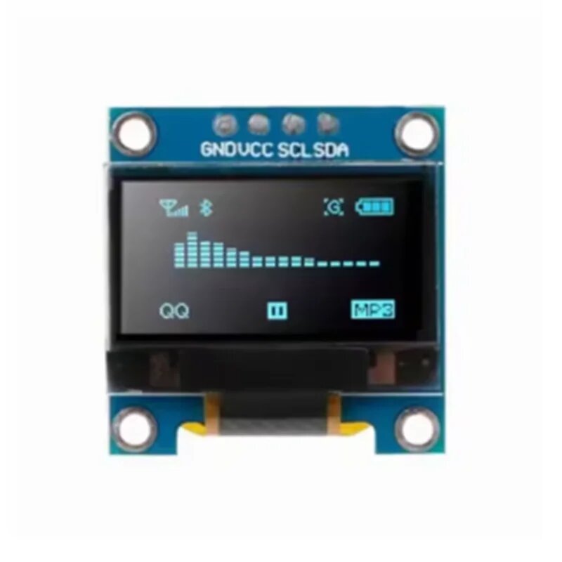 OLED-дисплей 0,96", SSD1306, 128x64, для Arduino, белый/синий/желто-синий Blue 1pcs