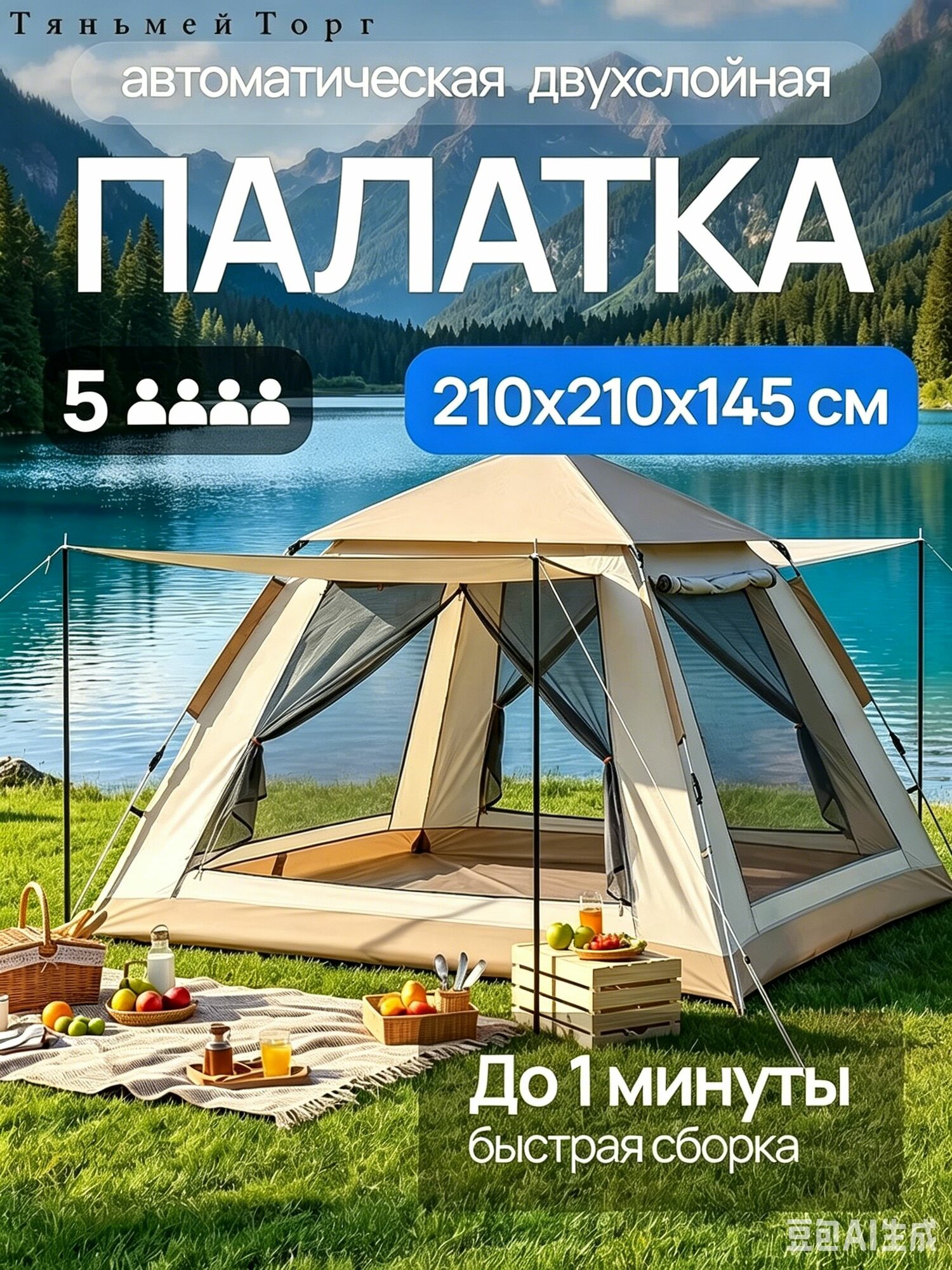 Палатка 4-местная — фото 1