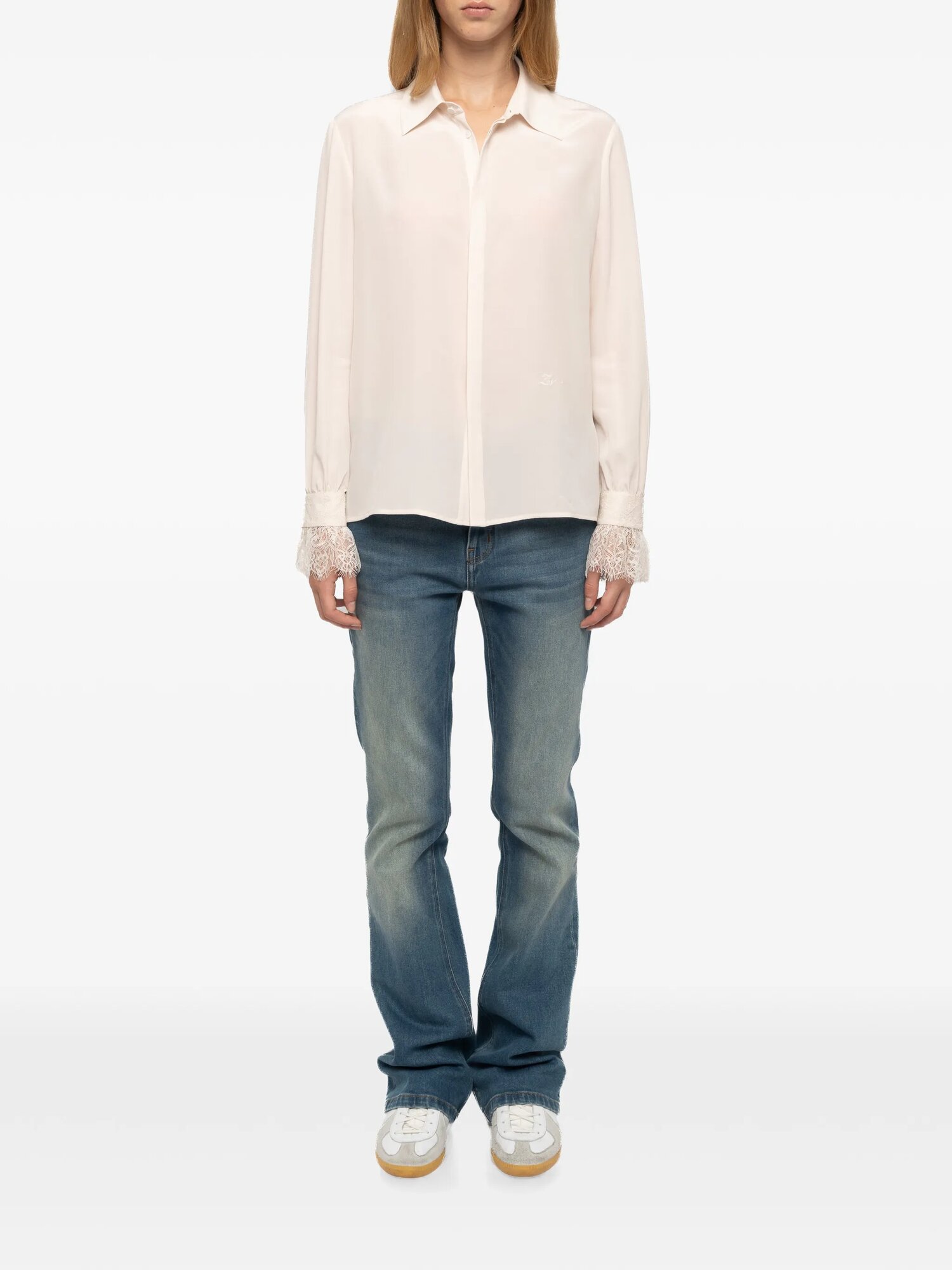 Рубашка ZADIG & VOLTAIRE Thely silk shirt, размер 34 — фото 1
