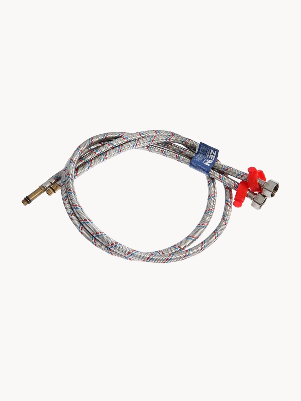 Подводка для смесителя ZEIN, гайка 1/2", штуцер М10, 100 см, ключ для монтажа, набор 2 шт