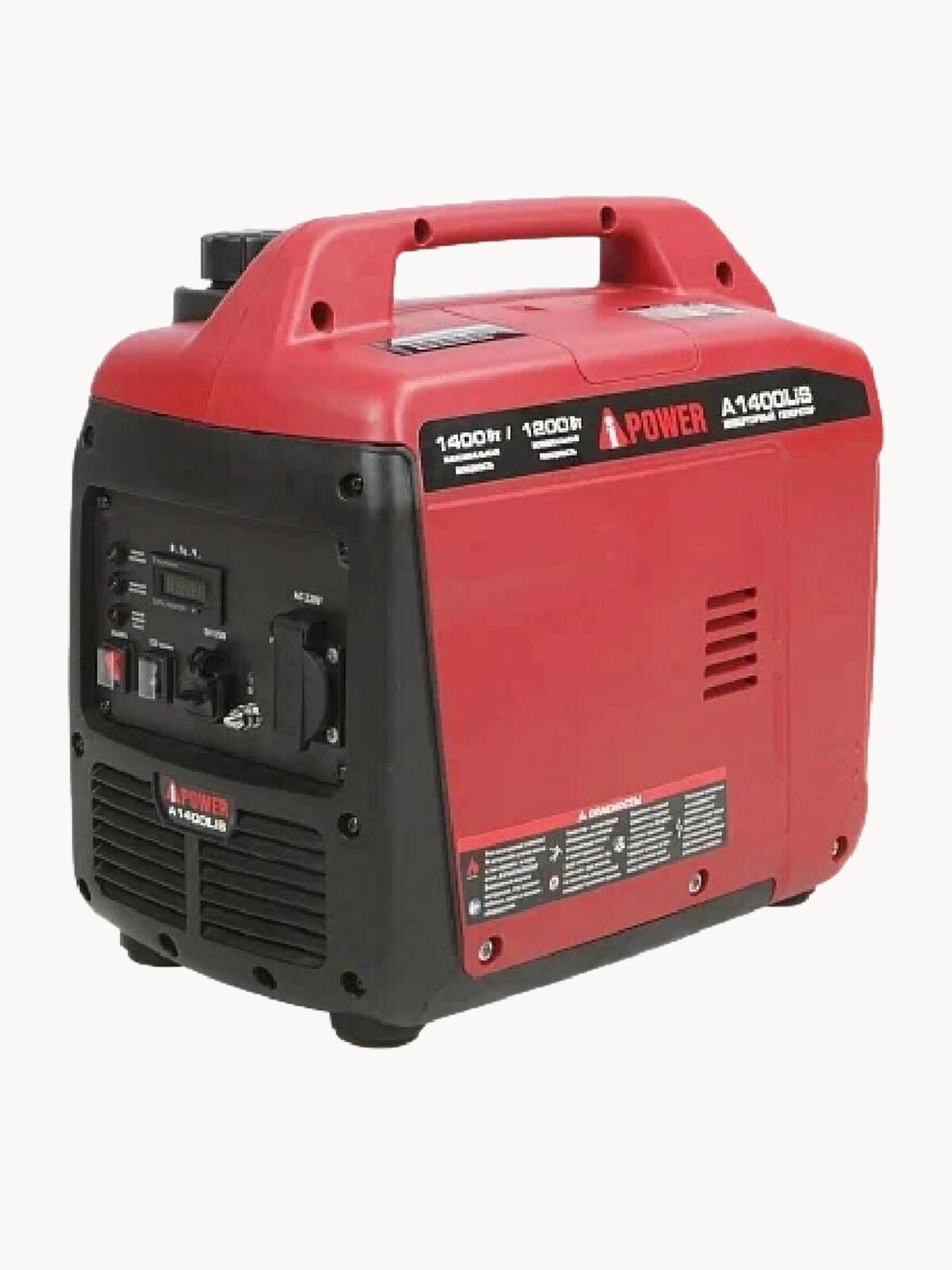 Инверторный бензиновый генератор A-iPower A1400LiS с ручным запуском, 1.4 кВт, 230 В (20311)