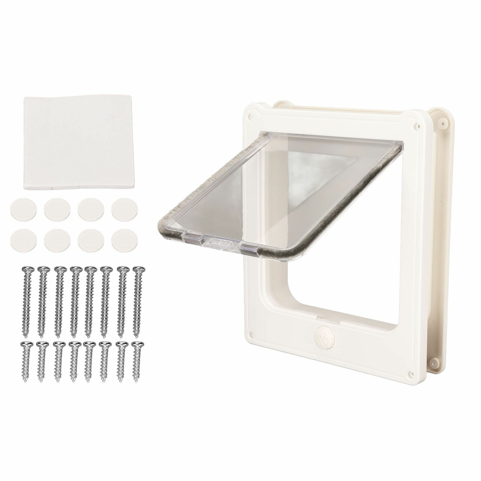 Откидная дверца для домашних животных с магнитным замком, 4 режима, бесшумная автоматическая дверца для кошек для питомника, клетка для домашних животных