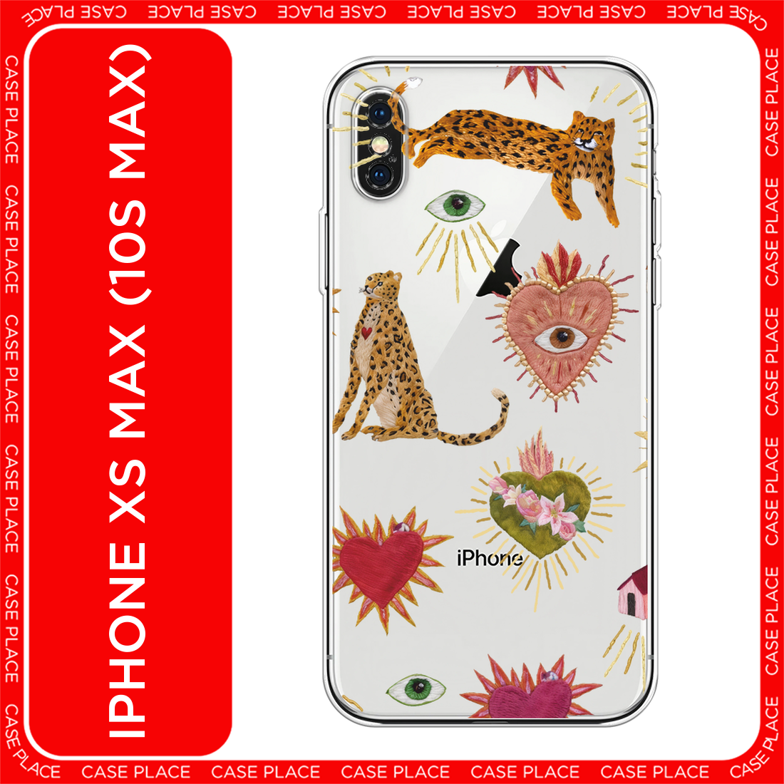 Чехол на Apple iPhone XS Max / Айфон XS Max с принтом Сюрреализм паттерн, прозрачный