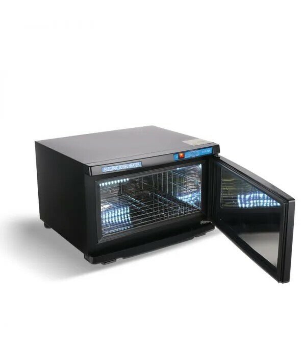 Нагреватель для полотенец (ошиборница) OKIRO RTD 16 A -чёрный / УФ стерилизатор/подогреватель для полотенец для барбершопа