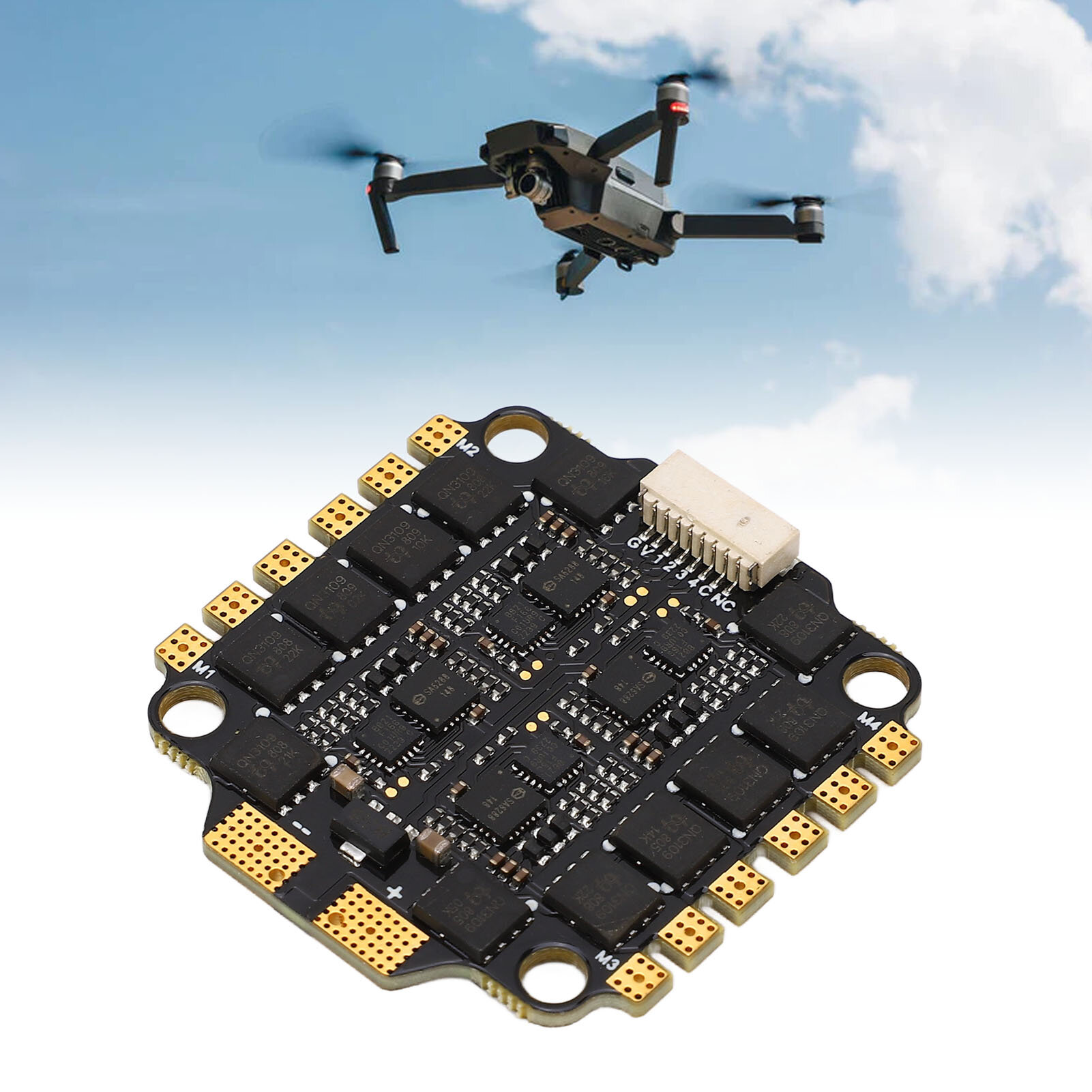 Контроллер Скорости: 45A 4-В-1 Компактная Интеграция - Бесшумный Esc С Blheli‑S Для Высокой Производительности И Надежности В Гонках Fpv Дронов