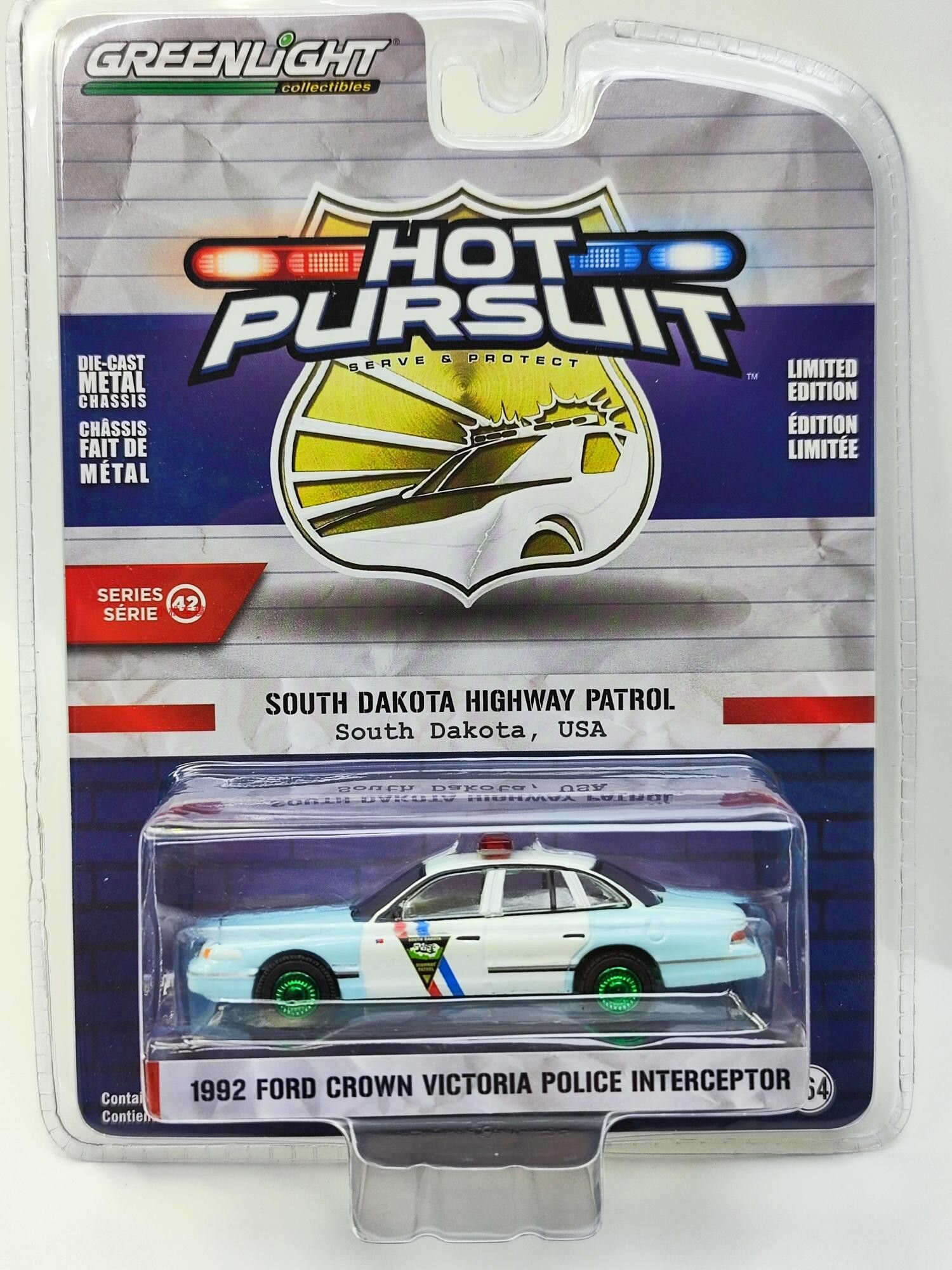 Машинка GreenLight 1/64 1992 Ford Crown Victoria Die-cast Alloy Car Model Collection Toy Gift