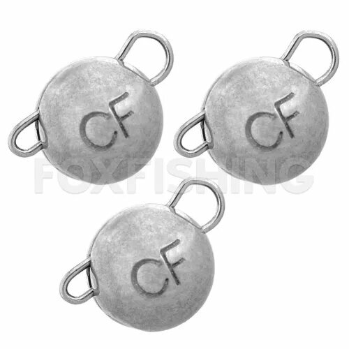 Груза "чебурашки" разборные CF вольфрам 3гр. серебро 3 шт.