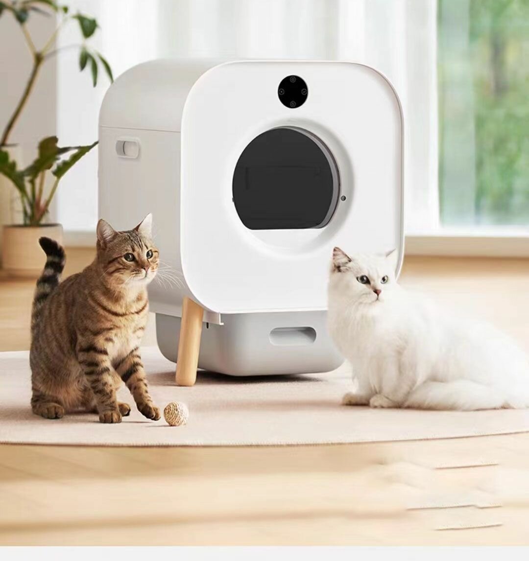 Mijia smart, полностью автоматический туалет для кошек, эффективный дезодоратор, большая вместимость, белый