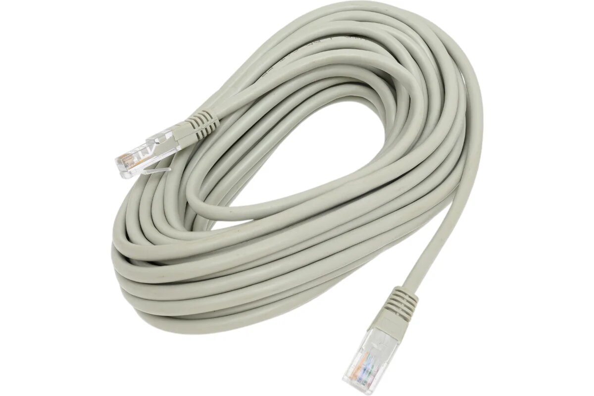 OXION Патч-корд UTP Cat5 10 м OX8P8C10L - кабель для локальной сети с RJ45 концами