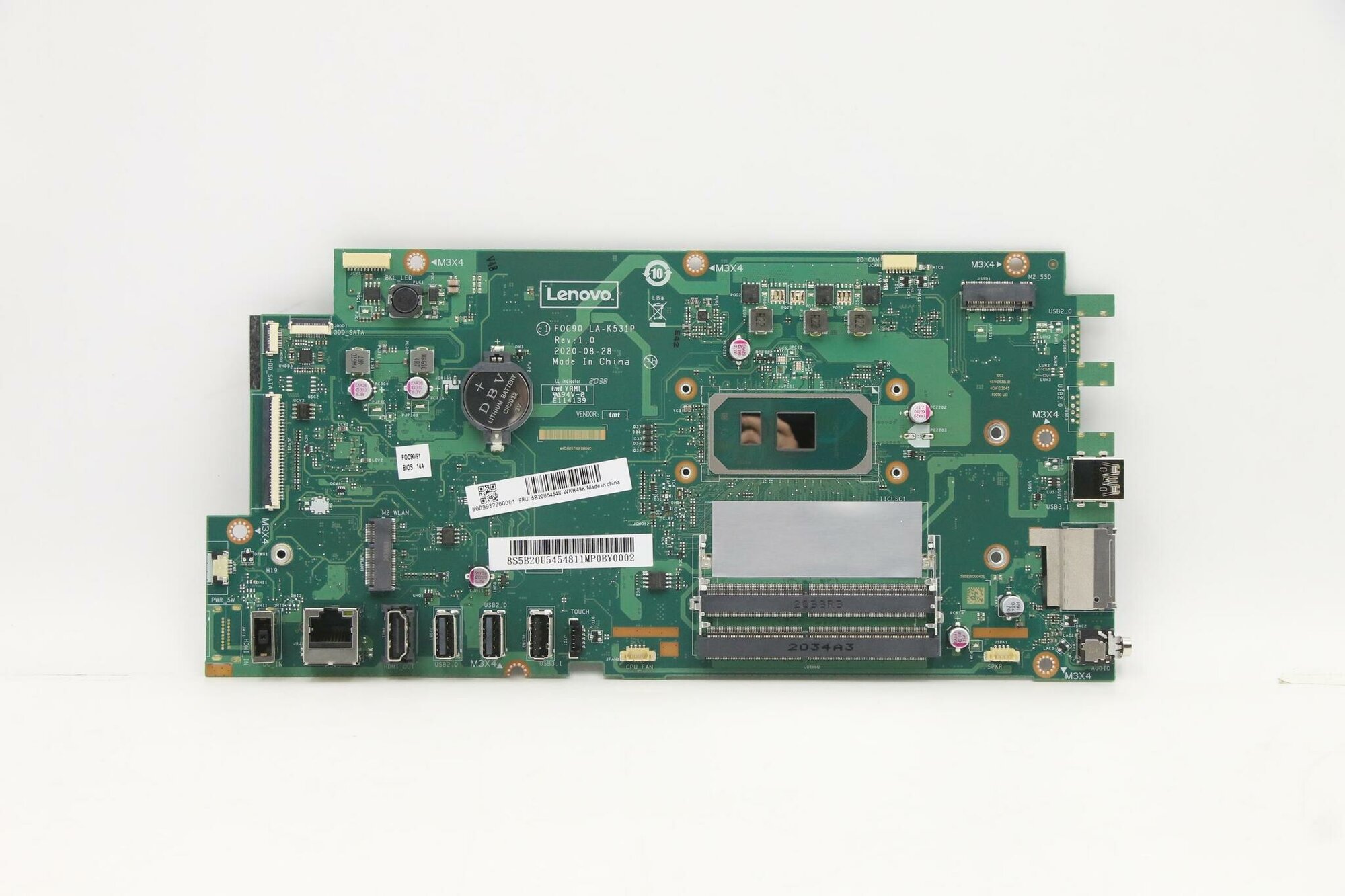 Материнская плата для моноблока Lenovo 3-24IIL5 / 3 22IILIntel Core i3-1005G1 UMA HDMI OUT NO DPK (5B20U54548), оригинал