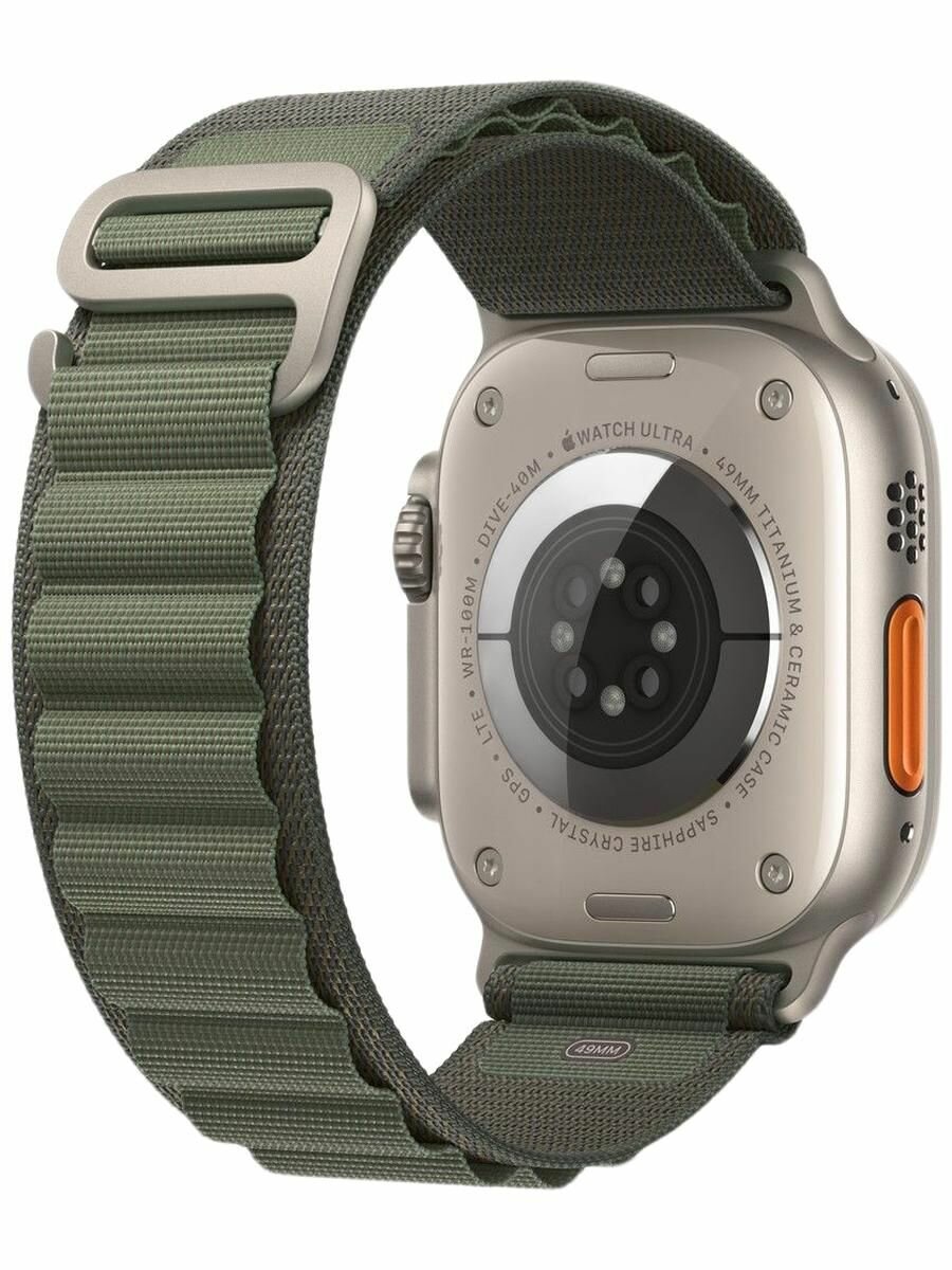 Ремешок Apple Watch 42 / 44 / 45 / Ultra 49 mm Alpine Loop Green