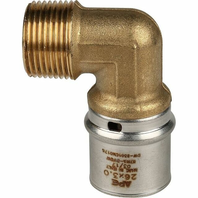 Уголок пресс APE 26x3/4" наружняя резьба италия