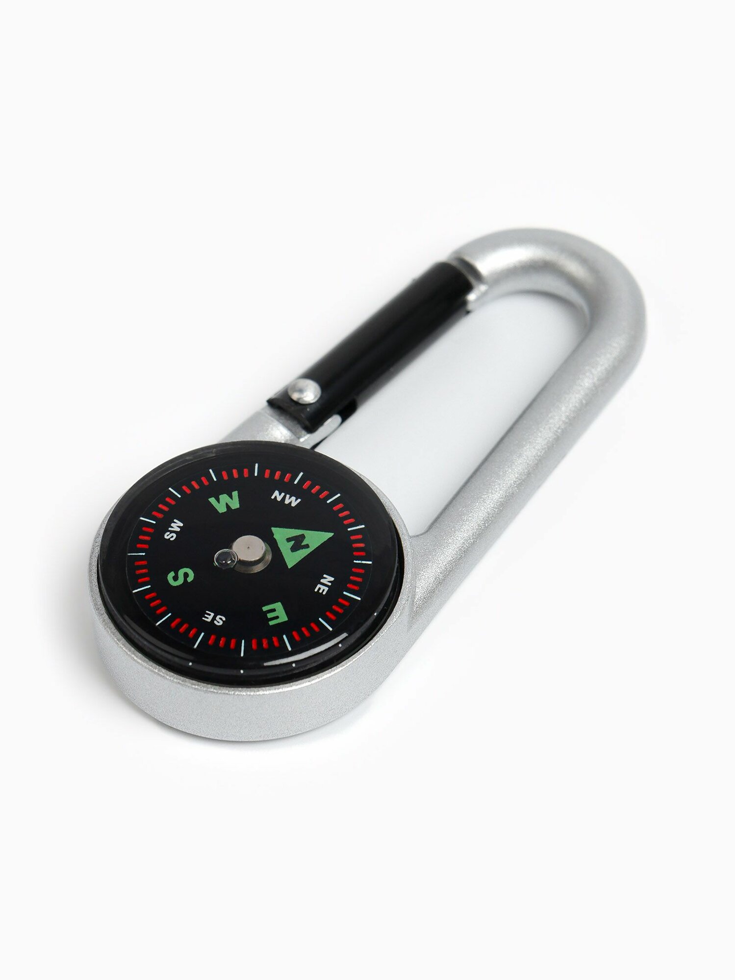 Компас с карабином C27, d-3 см, металлический, 1 шт.