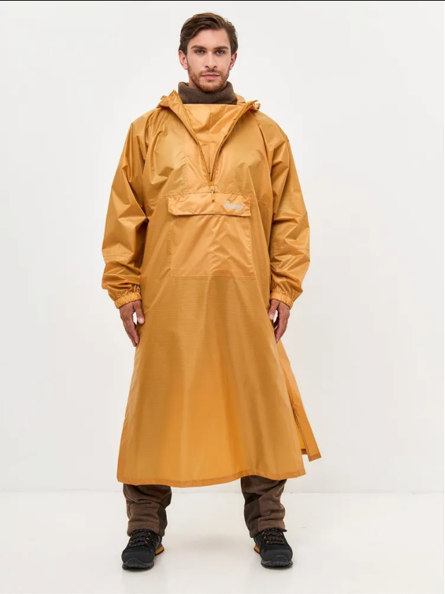 Пончо непромокаемое Canadian Camper (Швы проклеены) цвет горчичный, XXXL, 180