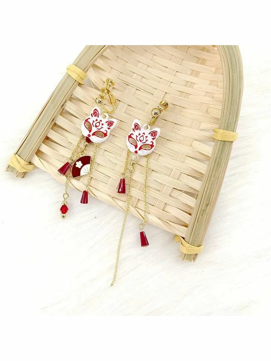 Серьги, искусственный камень