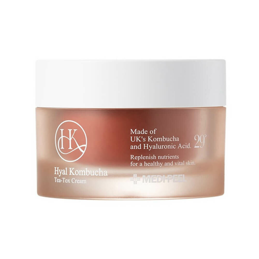 Двойной крем с 50% комбучи и церамидами Medi-Peel Hyal Kombucha Tea-Tox Cream 50 мл