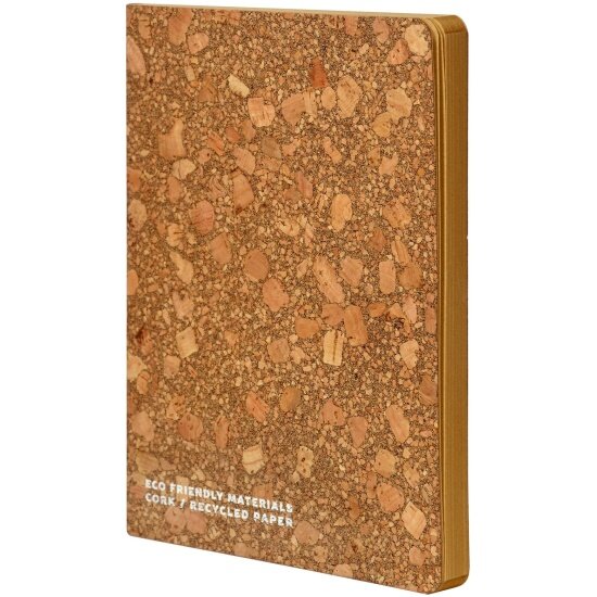 Ежедневник Lorex А5 недат. ECO CRAFT 96 л. лин. корич. мягк. обл. пробка, ляссе