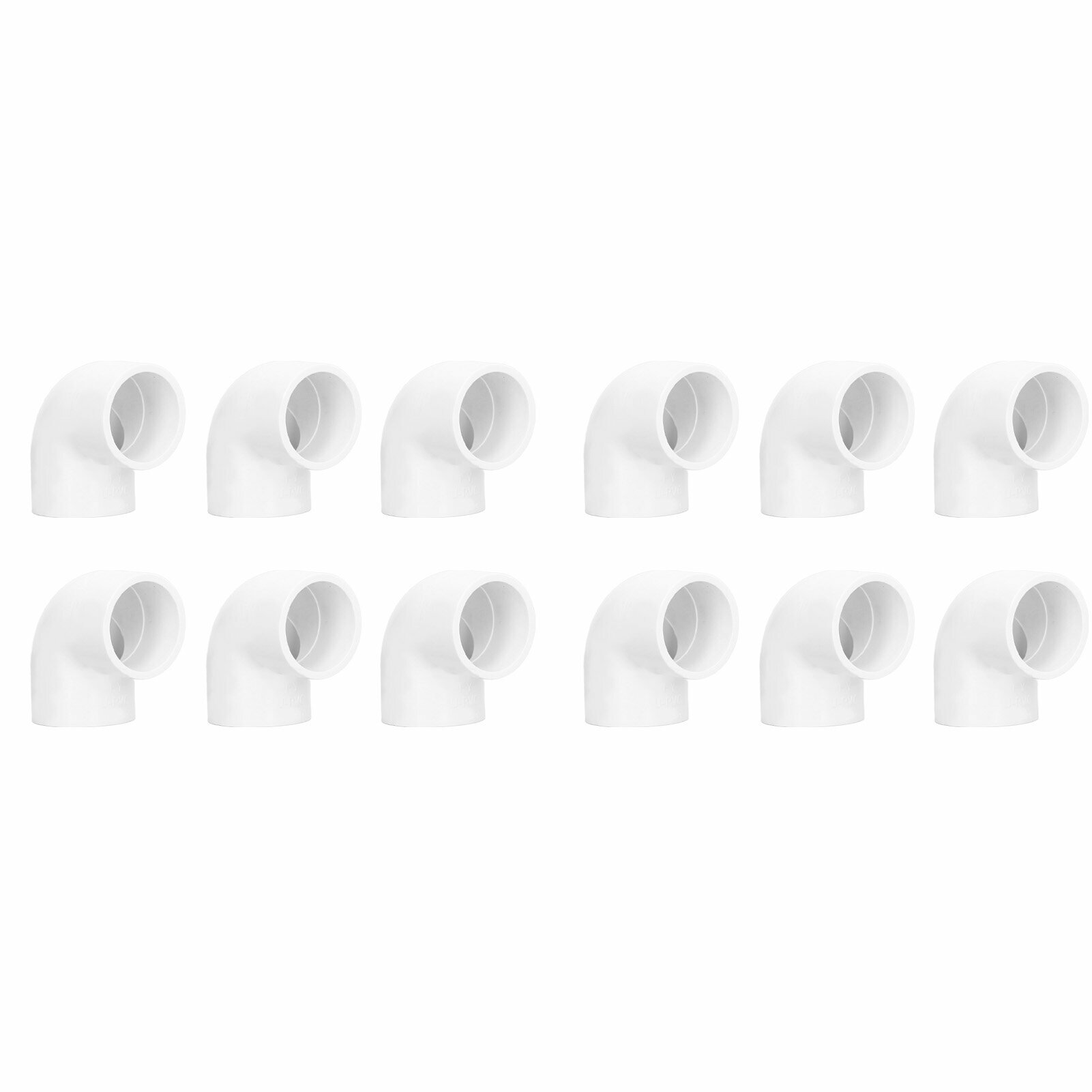 25 мм ПВХ фитинги для труб, 12 шт, 90-градусный угловой адаптер, 2-ходовые пластиковые соединения для водоснабжения, соединители для сантехники