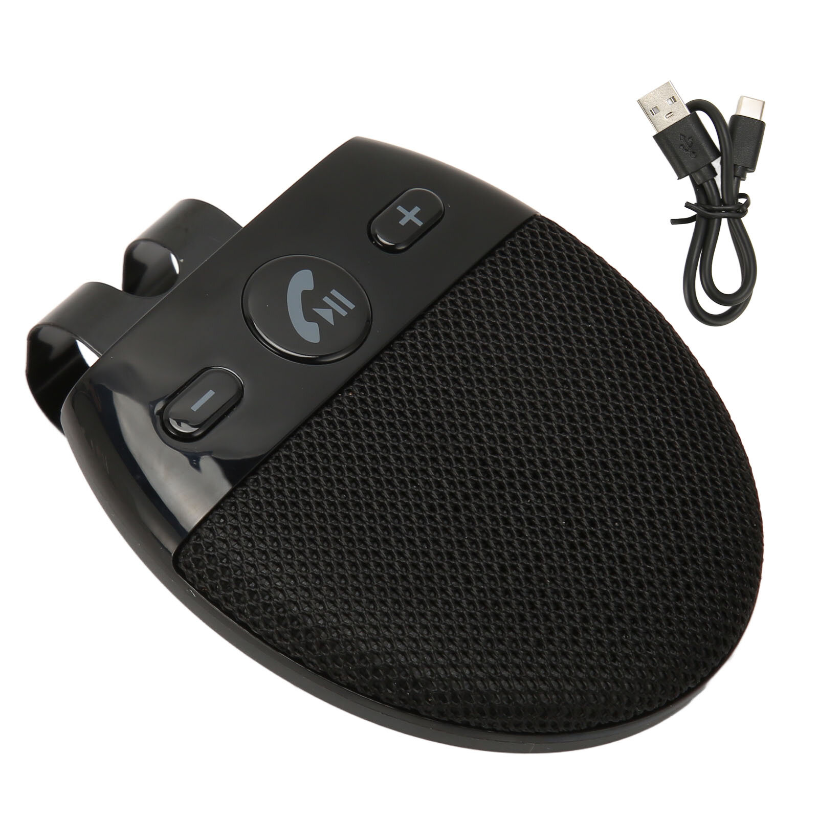 Автомобильный комплект громкой связи Bluetooth 5.0 HD для звонков, голосовой навигации и воспроизведения MP3-плеера для мобильного телефона.