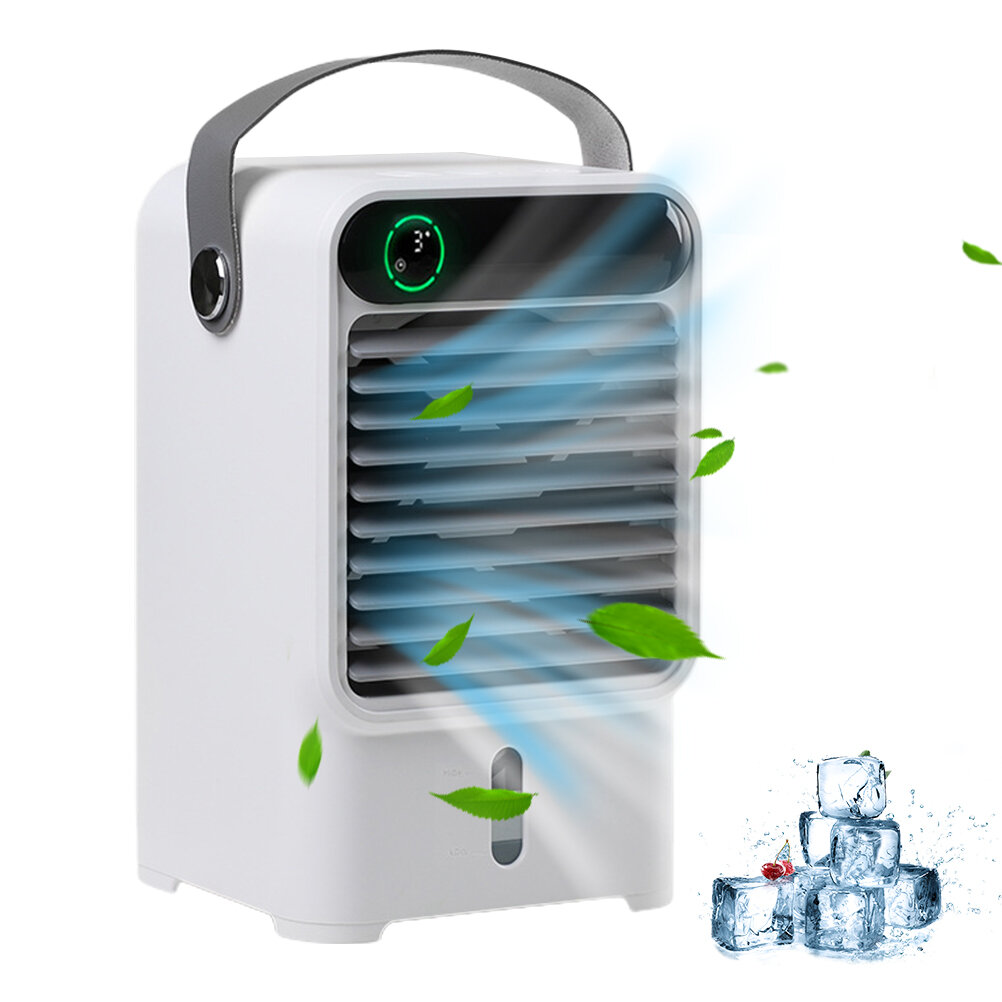 Охлаждающий вентилятор с циркуляцией воды, 3-скоростной вентилятор кондиционера, охлаждающий вентилятор с цифровым дисплеем, охлаждающий вентилятор для спальни, офиса, дома, кабинета