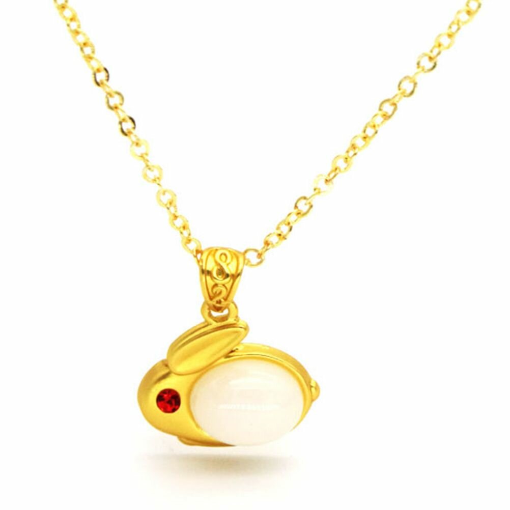 Ожерелье С Кроликом Золотой 45x1 7CM Идеально Для Нового Года 2023=v=