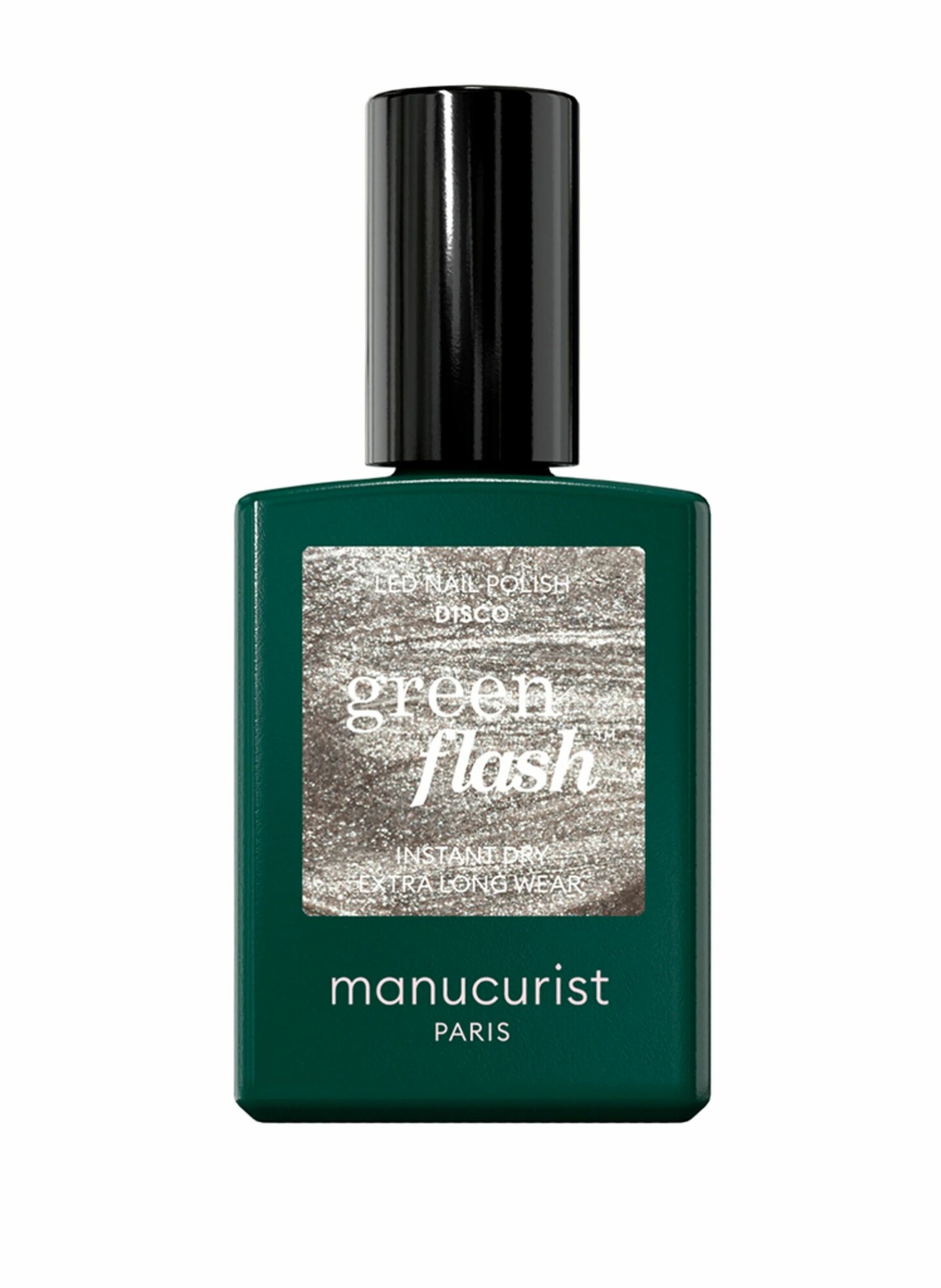 Manucurist Лак для ногтей GREEN FLASH - LED NAIL LACQUER DISCO
