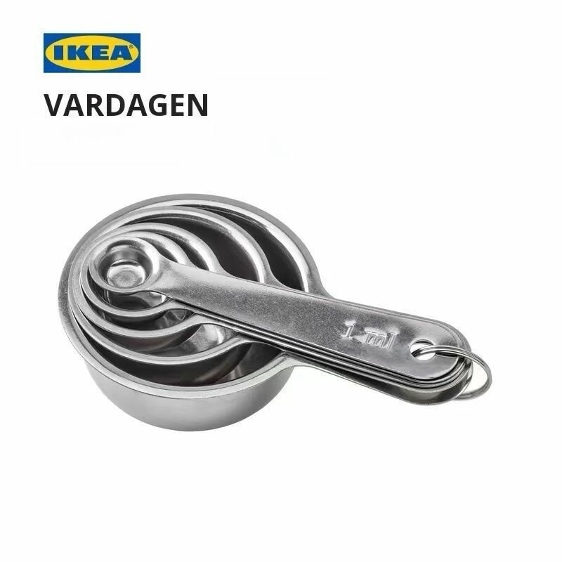 Набор мерных емкостей IKEA, 5 шт. VARDAGEN. Нержавеющая сталь