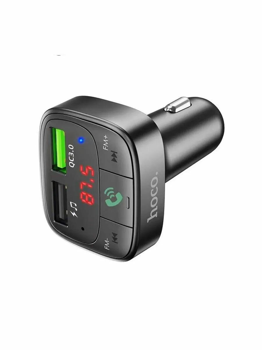 FM-трансмиттер Hoco E59, Bluetooth 5.0, USB 2.0, черный — фото 1