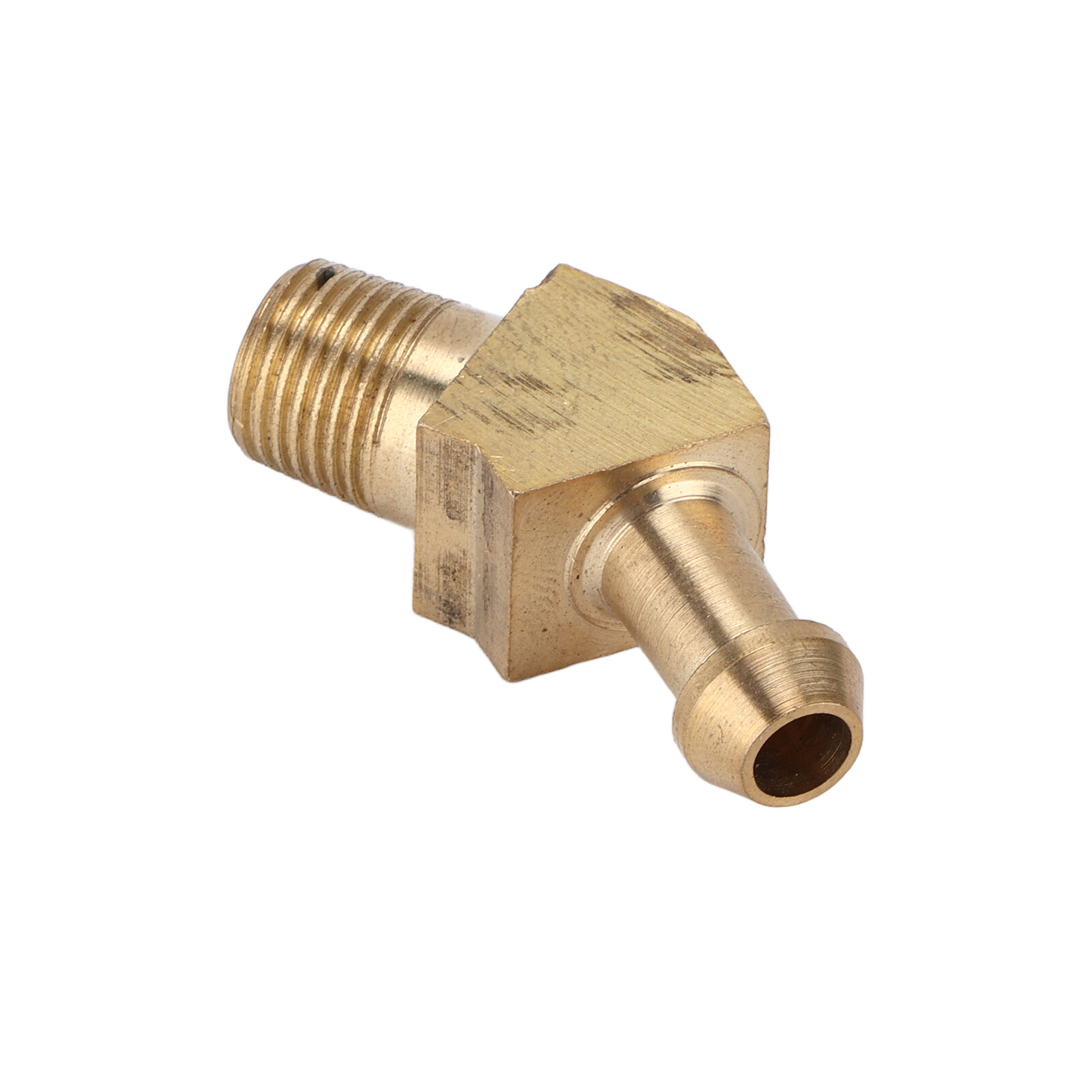 Фитинг для шланга наддува турбокомпрессора, колено 45°, 1/8 дюйма, резьба 27 NPT, латунная замена для серии Garrett T