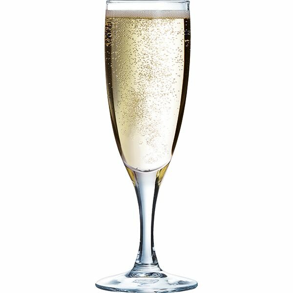 Бокал-флюте "Элеганс", бокал - 6 шт. 100 мл, H - 15.7 см, D - 4.6 см.