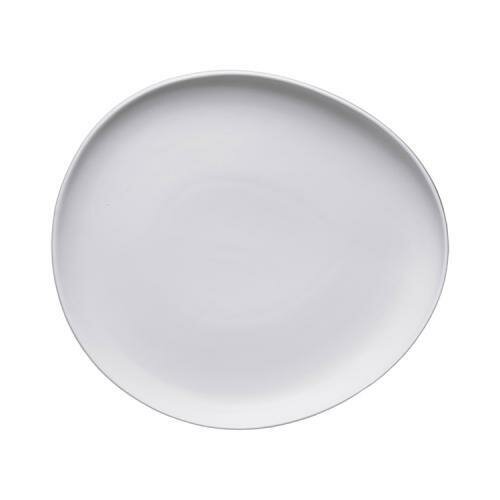 Блюдо для подачи "Нинфа", фарфор, высота 40, длина 305, ширина 275мм, белый, глянц.