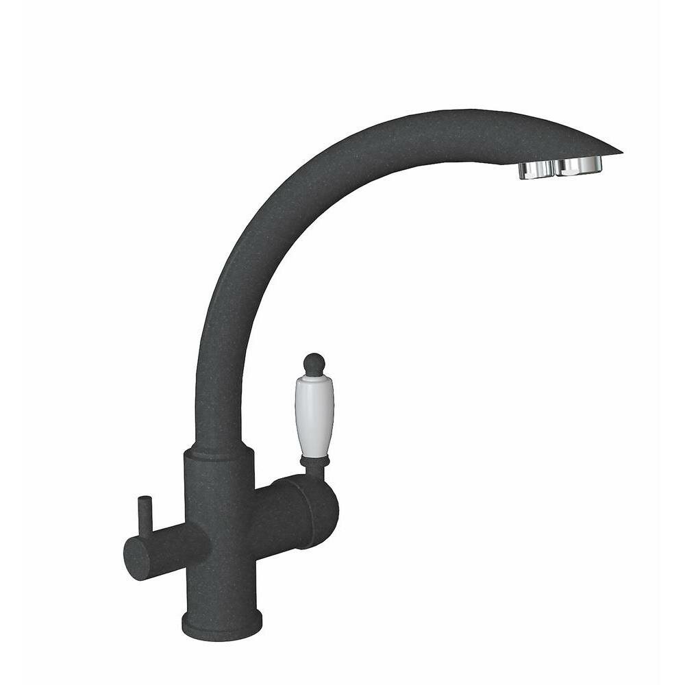 Смеситель для кухни с подключением фильтра Florentina шале 333.25H.2113.102, черный