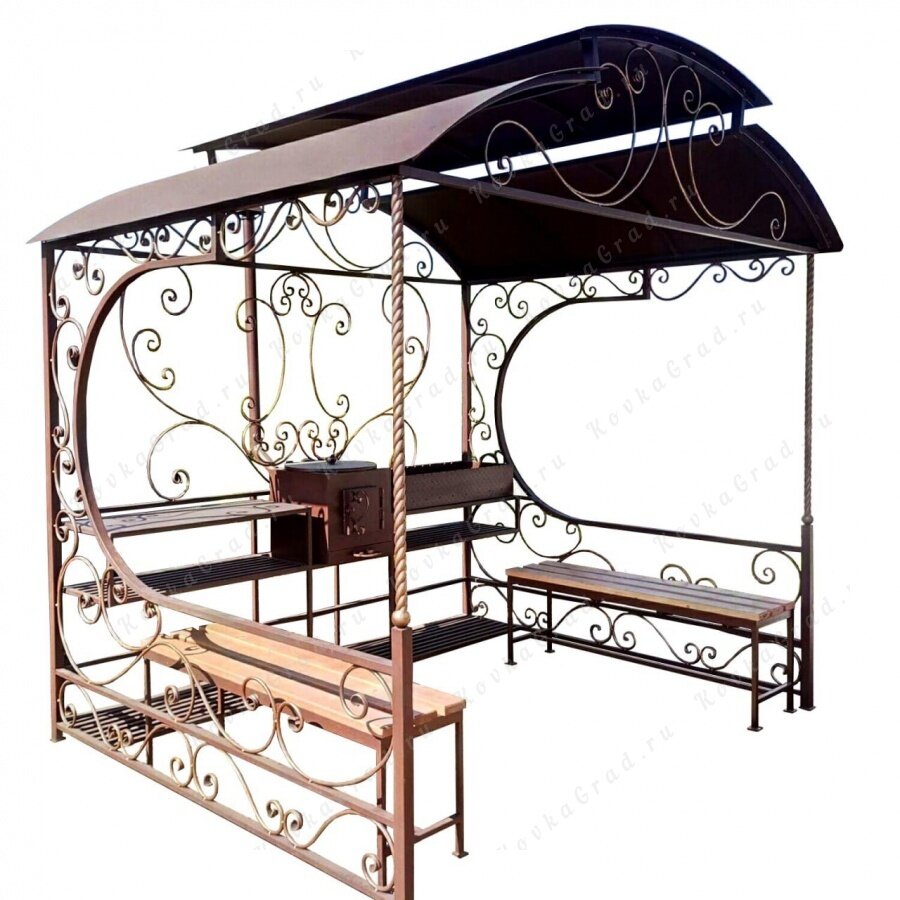 Мангал беседка "Россия Люкс"
