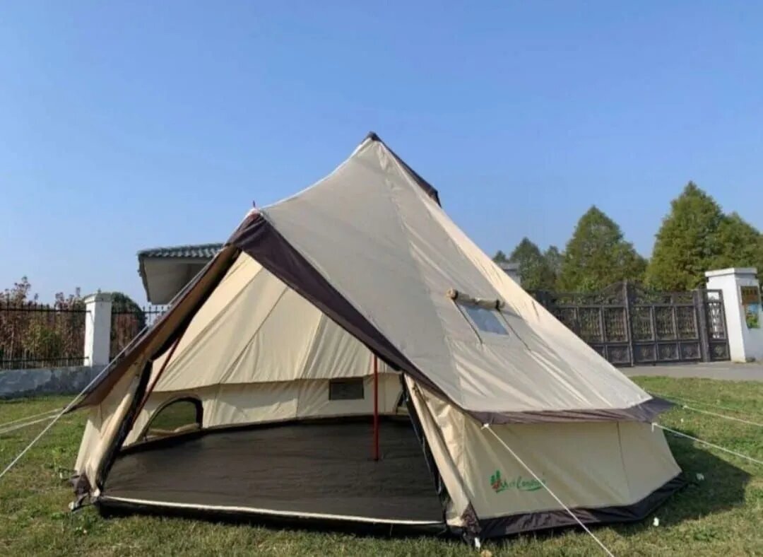 Палатка шатер туристическая 8 местная MirCamping /с выходом для трубы /шатер беседка /для рыбалки, кемпинговый