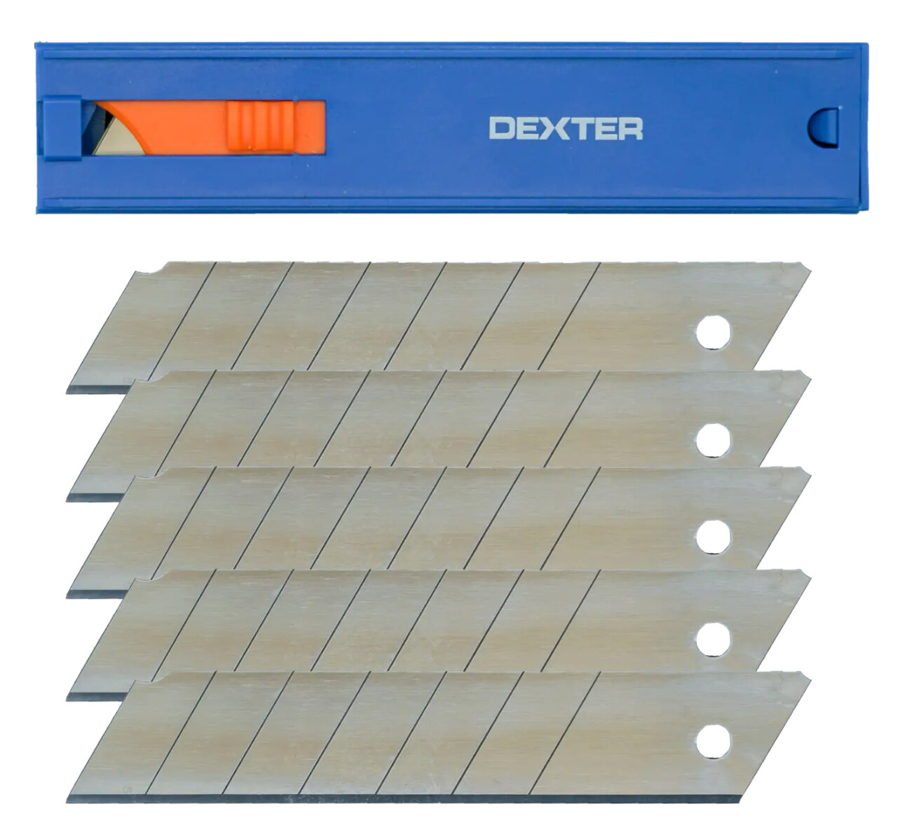 Лезвие сменное для ножа Dexter 25 мм, 5 шт.