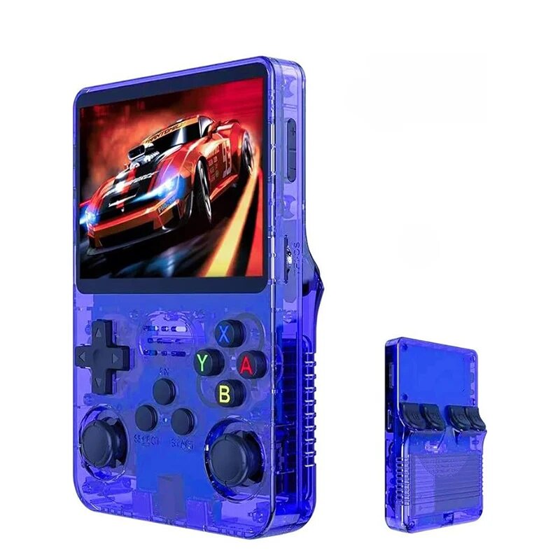 R36S Портативная игровая консоль 128G 22000 games, Синий