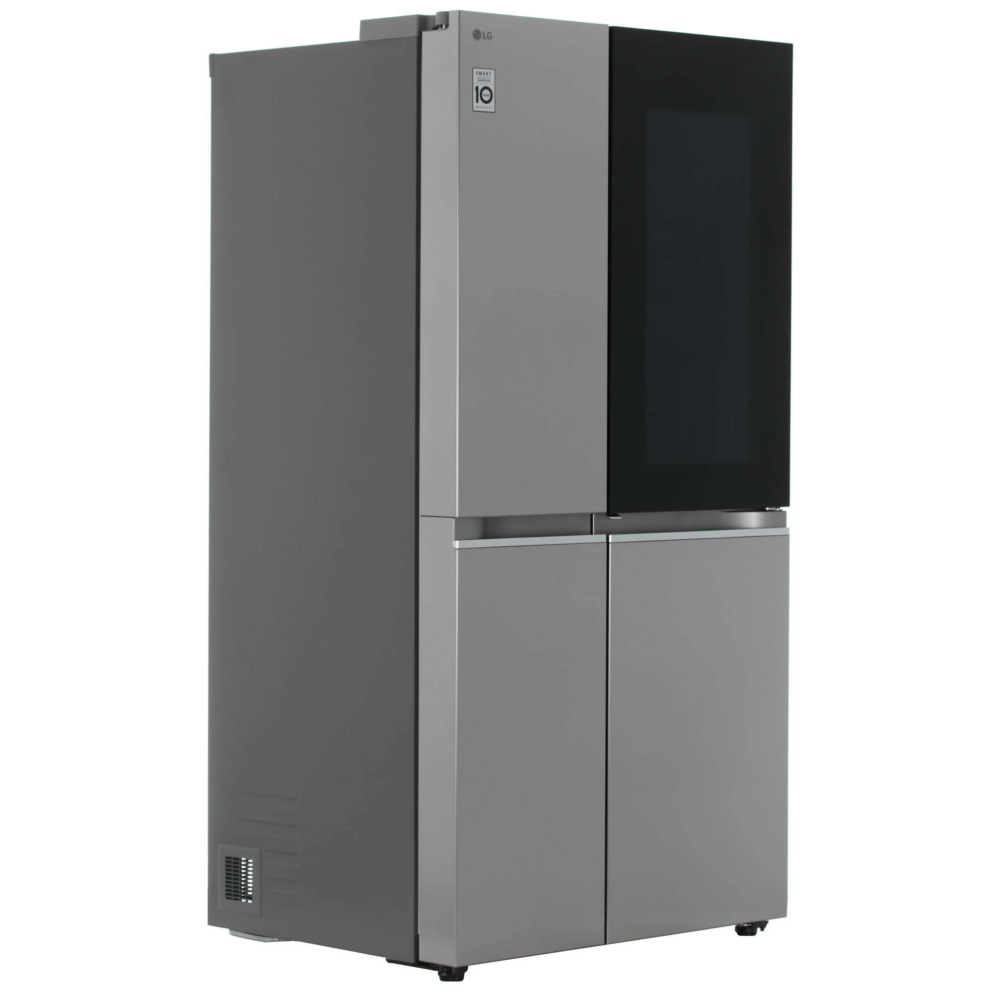 Холодильник Side by Side LG GC-Q257CAFV серебристый, размораживание - No Frost, дисплей