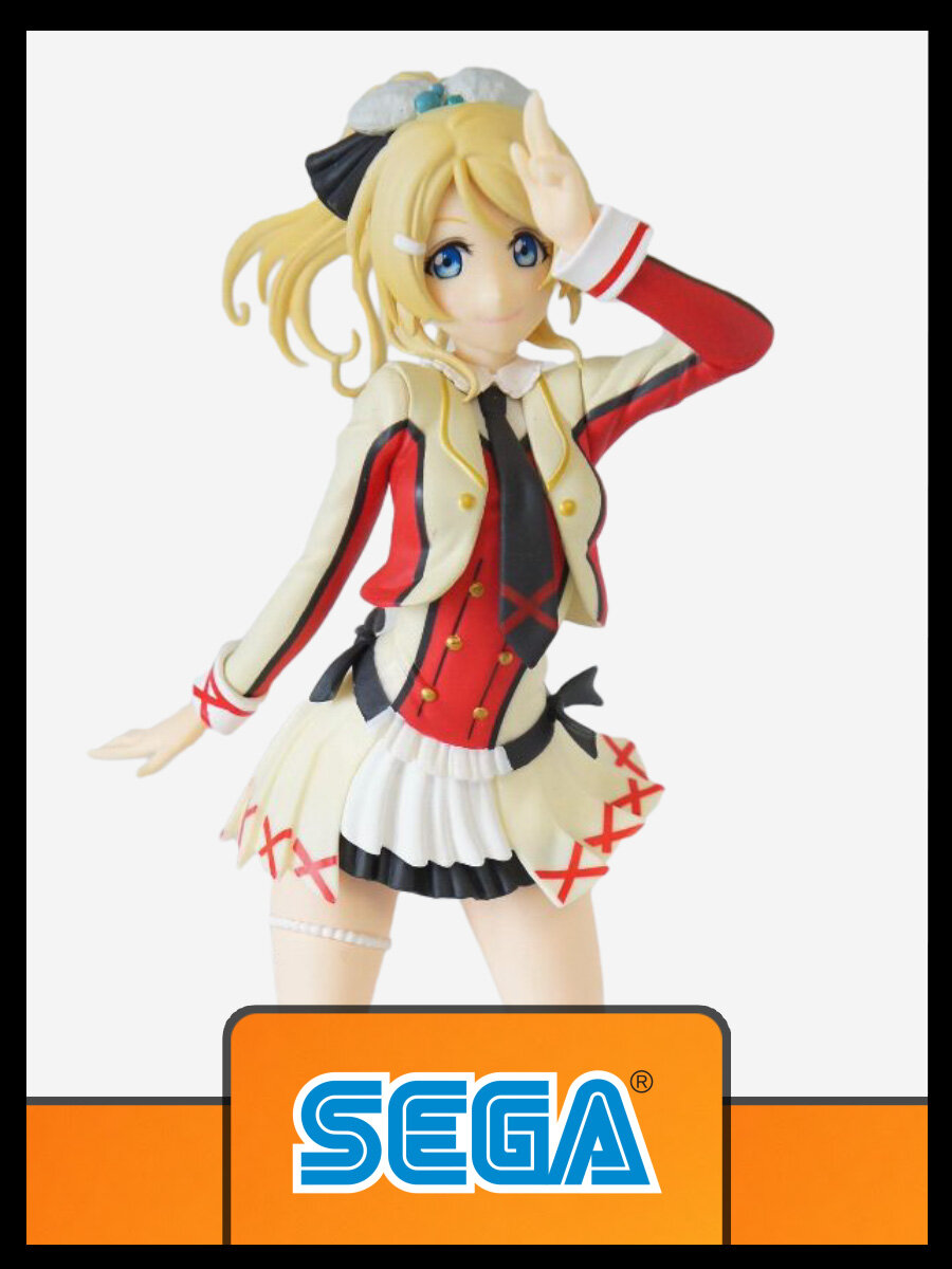 Оригинальная фигурка Ayase Eli от Sega из аниме Love Live! / Аясэ Эли «Живая любовь! Проект школьные идолы» 21 см